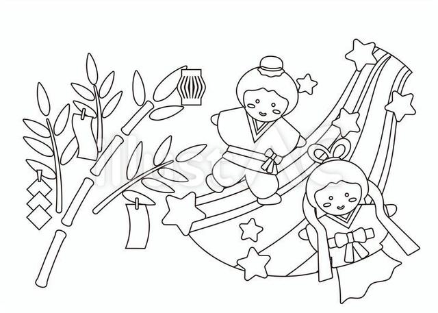 Free Vectors | Tanabata Coloring 01