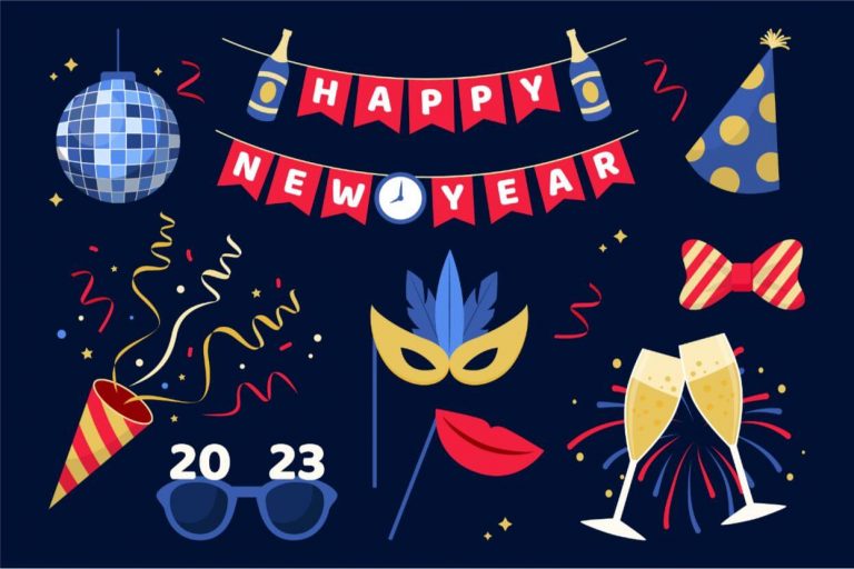 New Year Freebies: 5 Types of Free Happy New Year Illustrations and ...