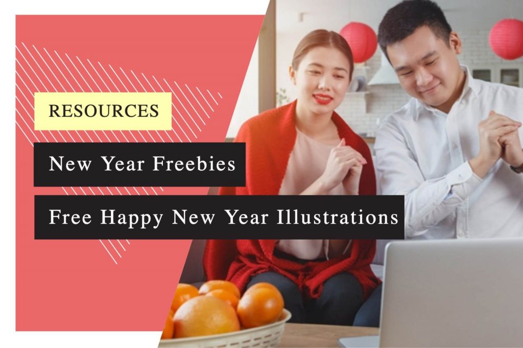 New Year Freebies: 5 Types of Free Happy New Year Illustrations and ...